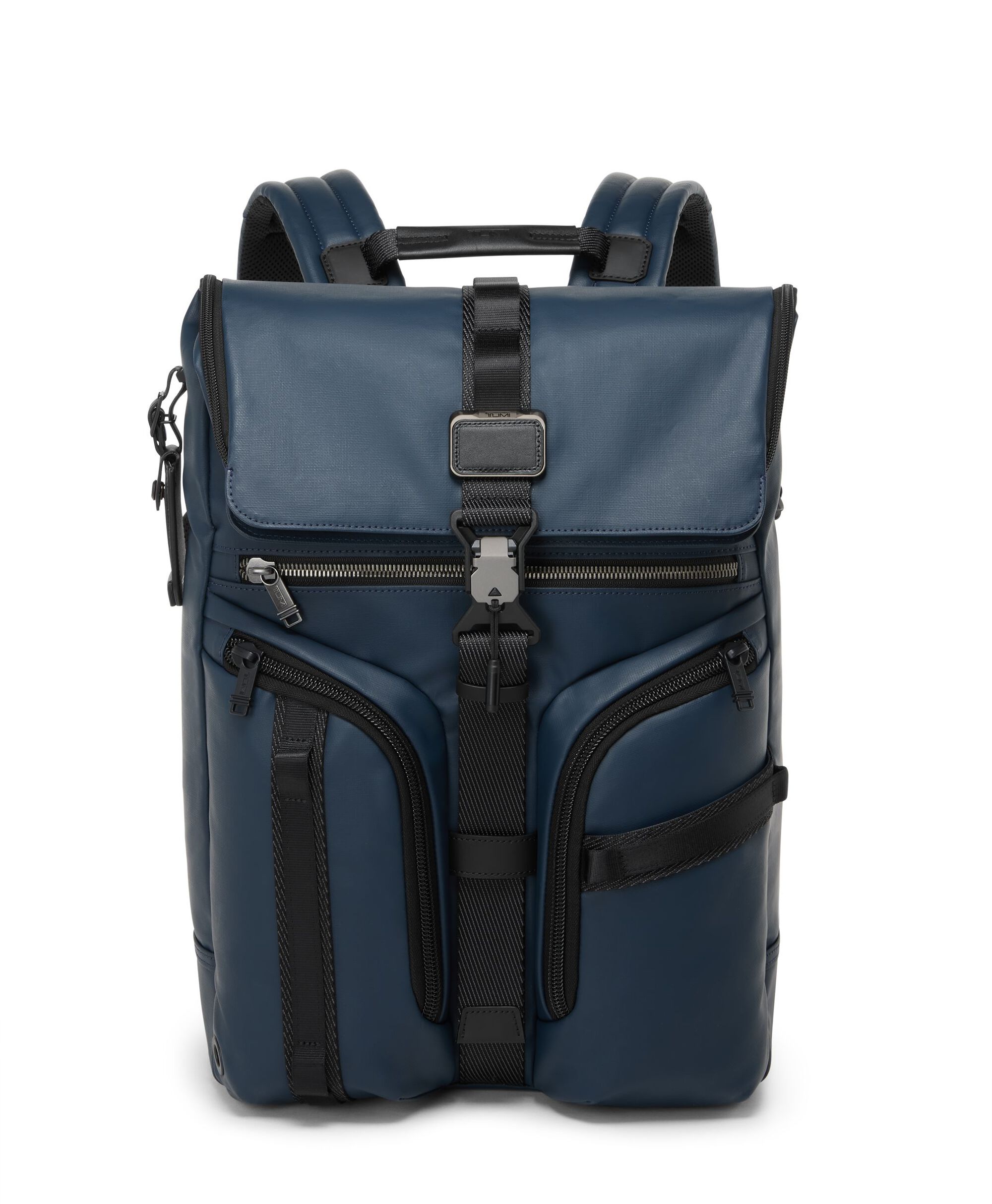 Surveillance Backpack NAVY COATED CANVAS Original | TUMI Indonesia